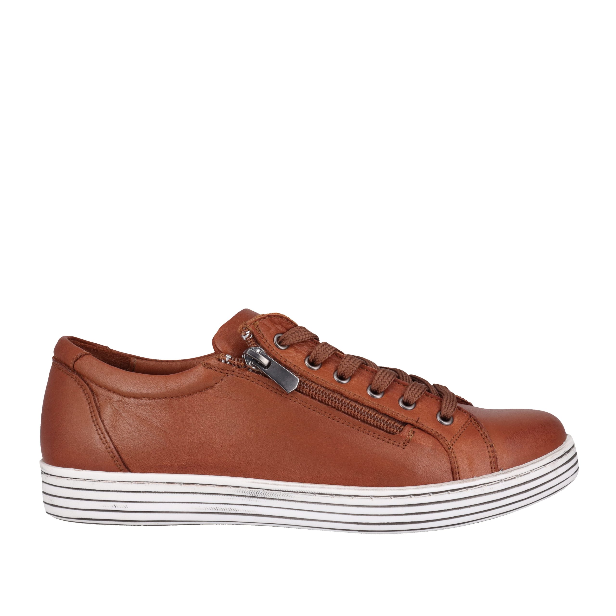 Cabello Unity: Stylish, Comfy Leather Sneakers with Zips